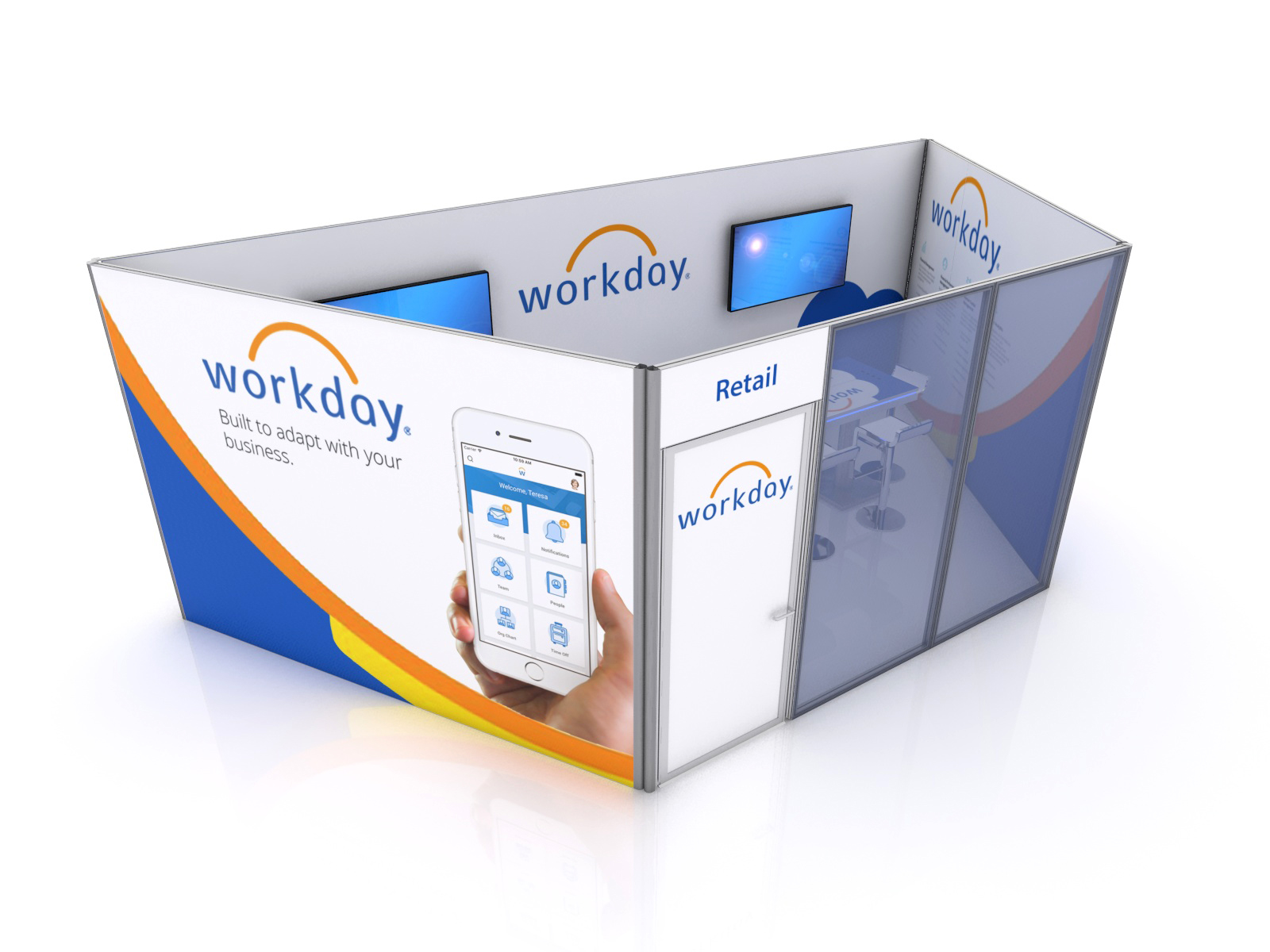 Introducing Gravitee One-Step Modular Meeting Pods | Trade Show Ideas ...