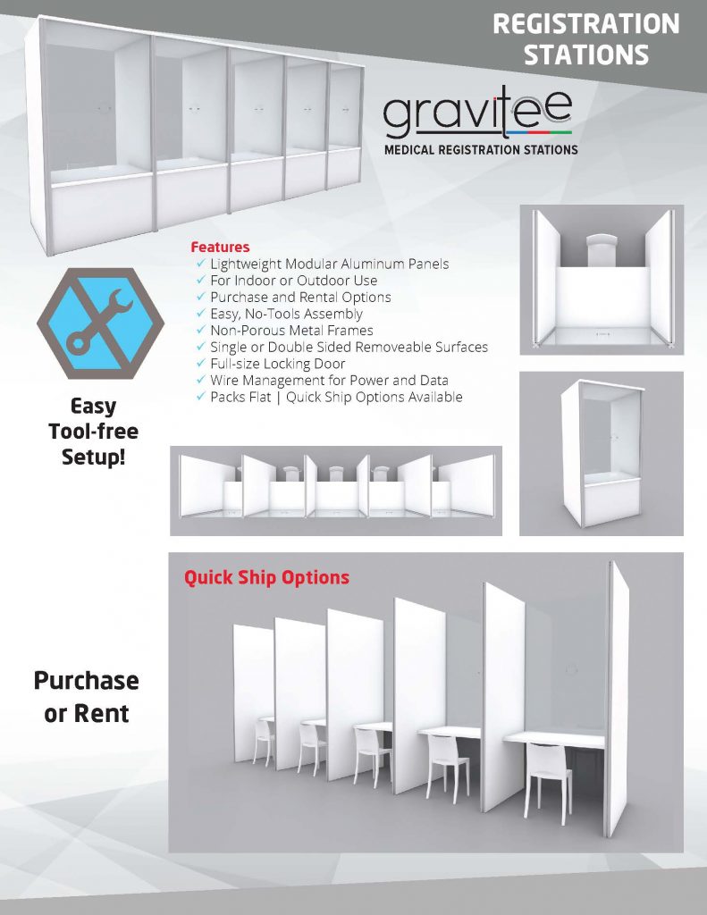 Modular Medical Registration and Testing Stations | Trade Show Ideas ...
